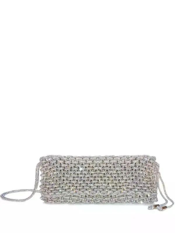 HIBOURAMA Aurora Crystal Shoulder Bag - Silver