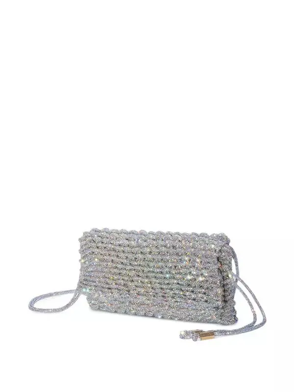 HIBOURAMA Aurora Crystal Shoulder Bag - Silver
