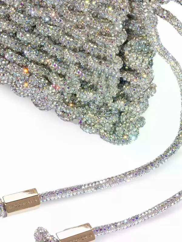 HIBOURAMA Aurora Crystal Shoulder Bag - Silver