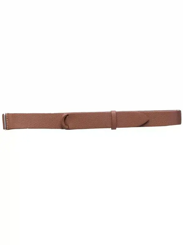Orciani No-buckle Belt - Brown