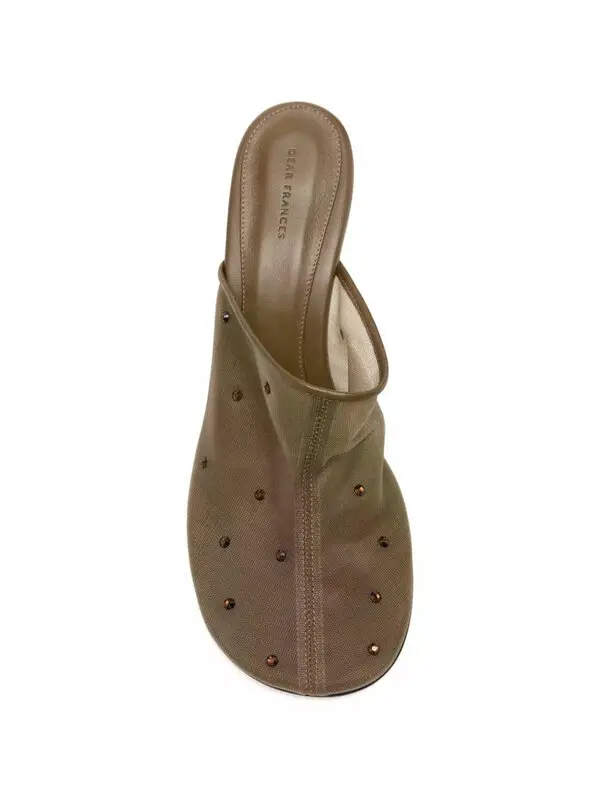 Dear Frances Sade Embellished Mules