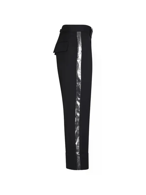 SAPIO Side Stripe Turn-up Trousers
