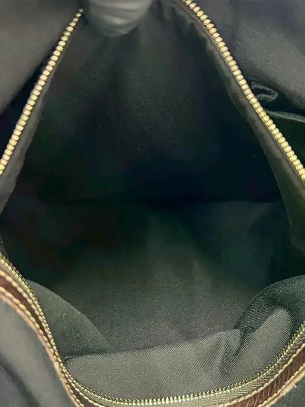 Gucci Canvas Horsebit Hobo Bag - Black