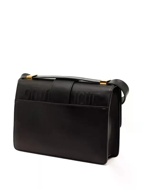 Dior 30 Montaigne Flap Crossbody Bag - Black