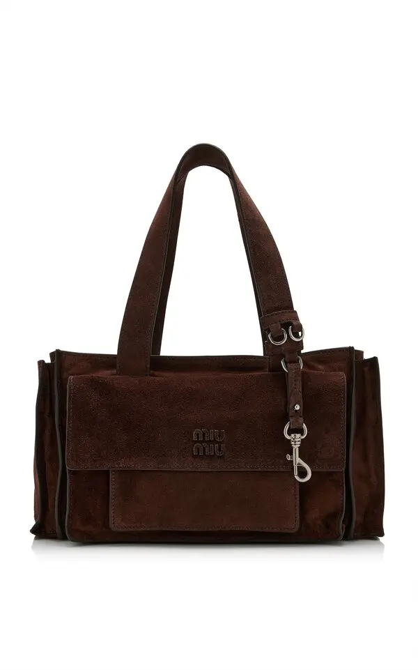 Miu Miu Suede Utilitarian Bag