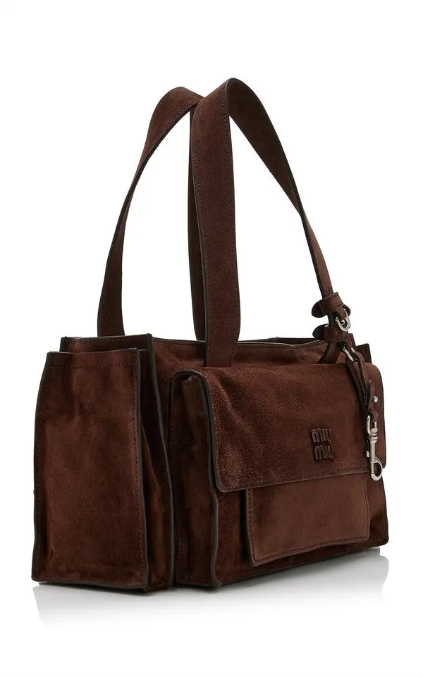 Miu Miu Suede Utilitarian Bag
