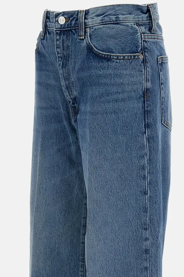 FRAME The Bow Crop Jeans - Blue