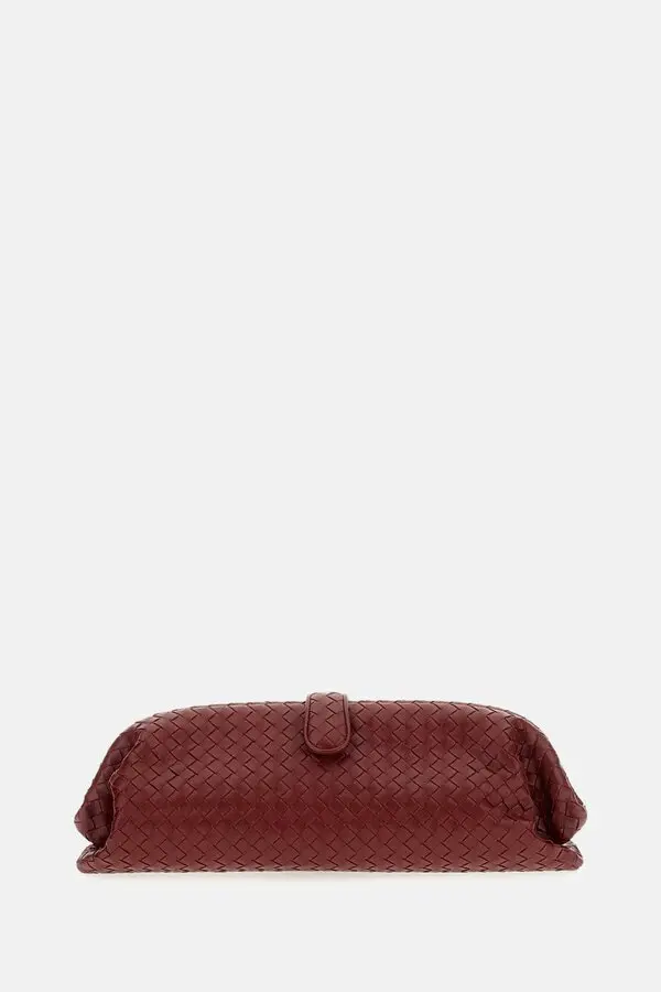 Bottega Veneta Lauren 1979 Intrecciato Leather Clutch - Red
