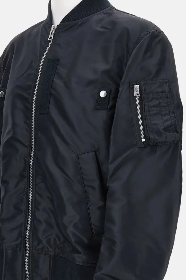Sacai Nylon Bomber Jacket - Black