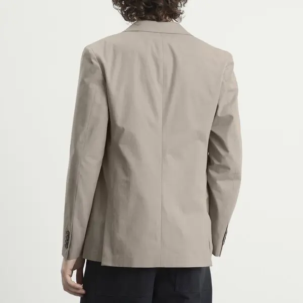 JIL SANDER Cotton Regular Fit Blazer - Ash Grey