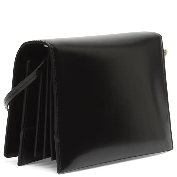 JIL SANDER File Sm Leather Shoulder Bag - Black