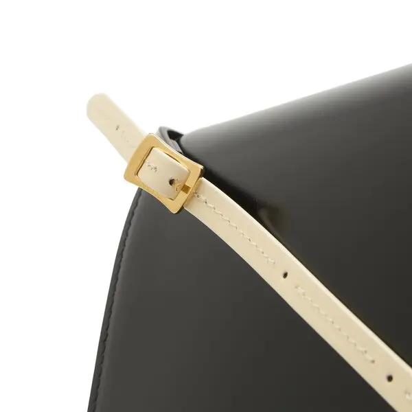 JIL SANDER File Sm Leather Shoulder Bag - Black