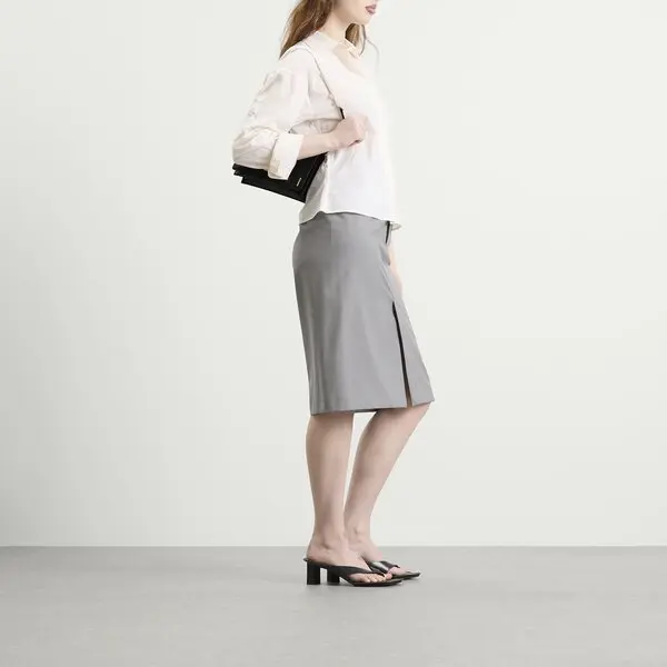 JIL SANDER File Sm Leather Shoulder Bag - Black