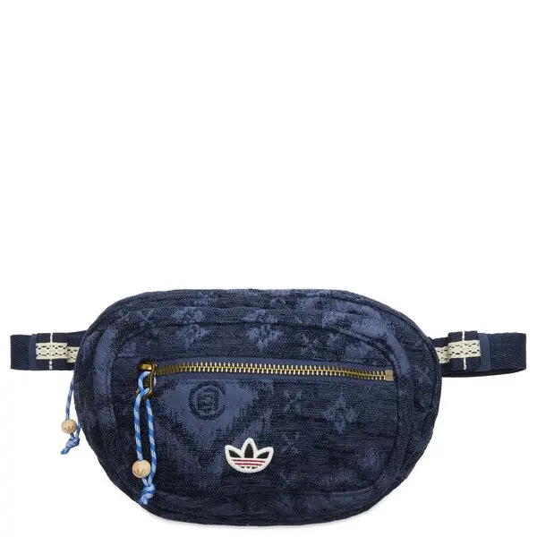 Adidas X Clot Jacquard Weave Waist Bag - Night Indigo/tech Indigo