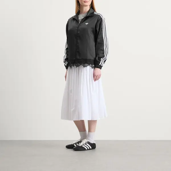 Adidas Firebird Satin Lace Track Top - Black