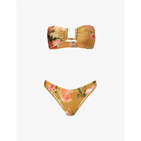 Zimmermann Mahon Bikini Set - Tan Hibiscus
