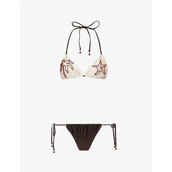 Zimmermann Mahon Beaded Detail Bikini Set - Spliced