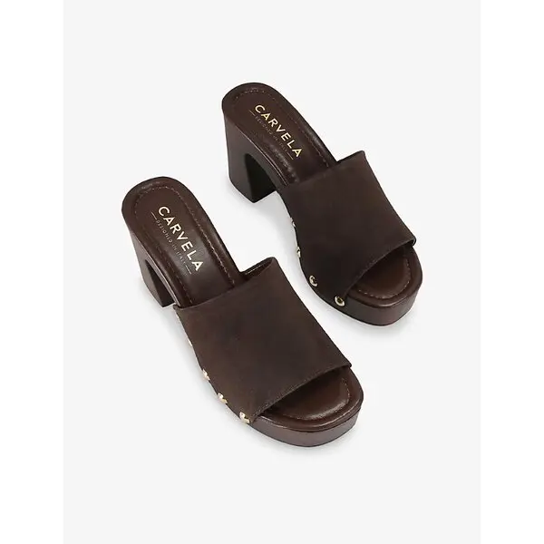 Carvela Novella Suede Heeled Mules