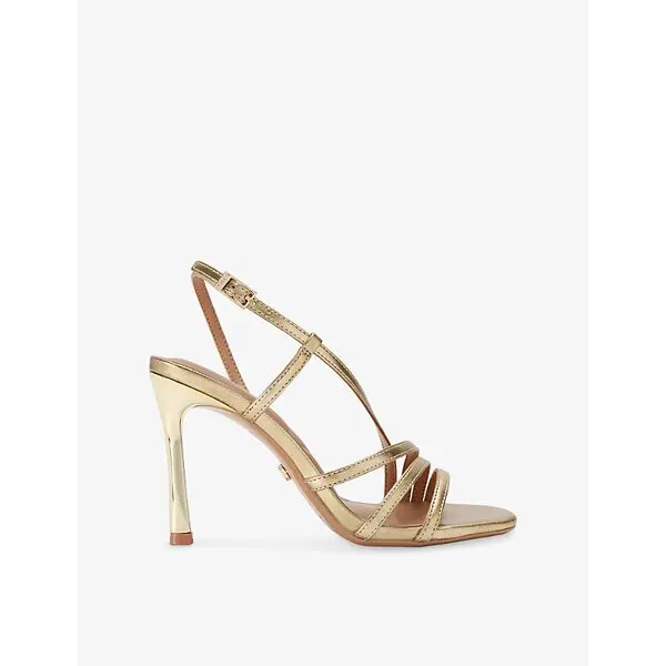 Carvela Paparazza Faux-leather Metallic Stiletto Heeled Sandals