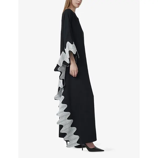 LEEM Monochrome Woven Kaftan