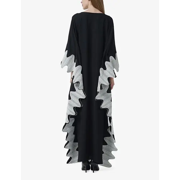 LEEM Monochrome Woven Kaftan
