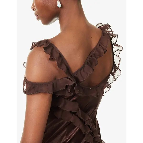damson madder brown dress Damson Madder Mini Dress in Brown