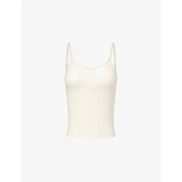 Spanx Supersmooth Stretch-lace Top - Toasted Coconut