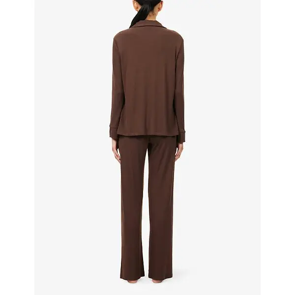 THE NAP CO Ribbed Long-sleeve Modal-jersey Pyjama Set