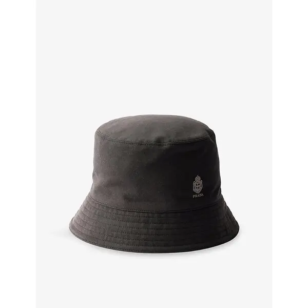 Prada Cotton Gabardine Bucket Hat - Black