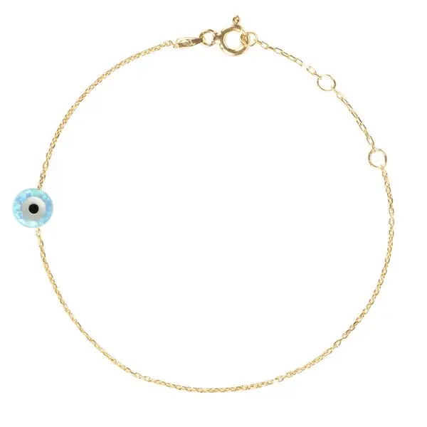 LATELITA Evil Eye Opalite Bracelet - Gold