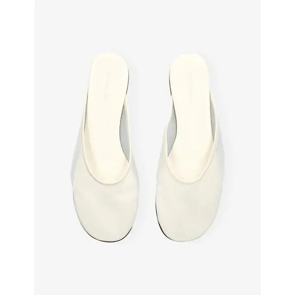 Dear Frances Ballas Slipper Mesh And Leather Mules
