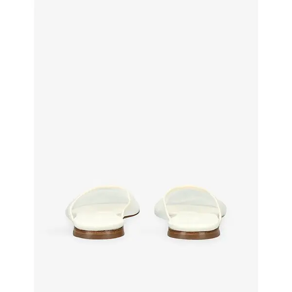 Dear Frances Ballas Slipper Mesh And Leather Mules