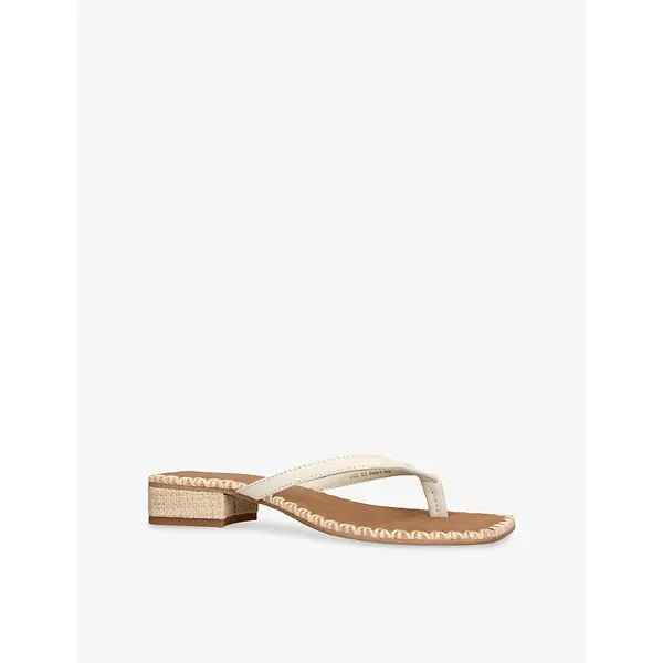 Dolce Vita Barty Leather Sandals With Block Heel