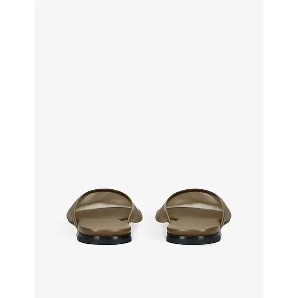 Dear Frances Balla Slipper Mesh And Leather Mules - Mid Brown