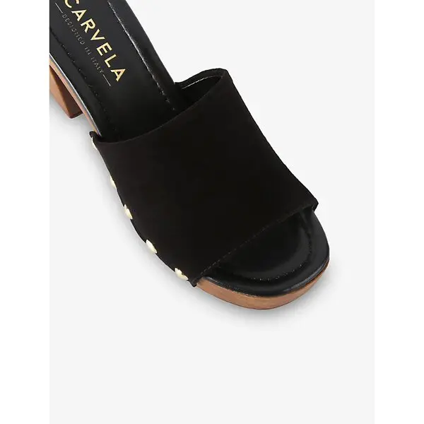 Carvela Novella Suede Heeled Mules