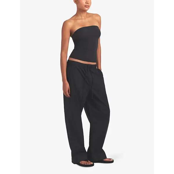 SKIMS Straight-leg Stretch-cotton Trousers