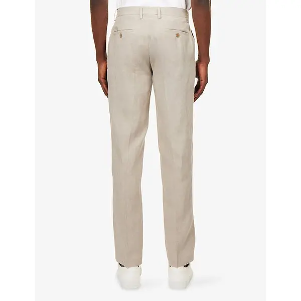 Sunspel Tapered-leg Tailored Linen Trousers