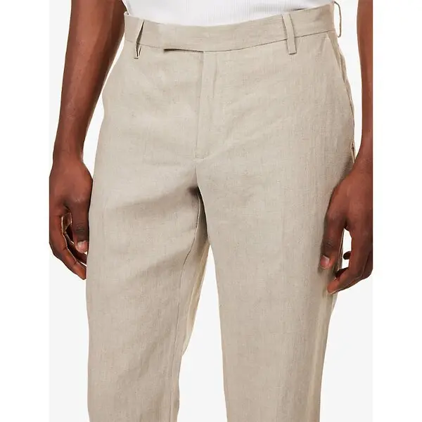 Sunspel Tapered-leg Tailored Linen Trousers