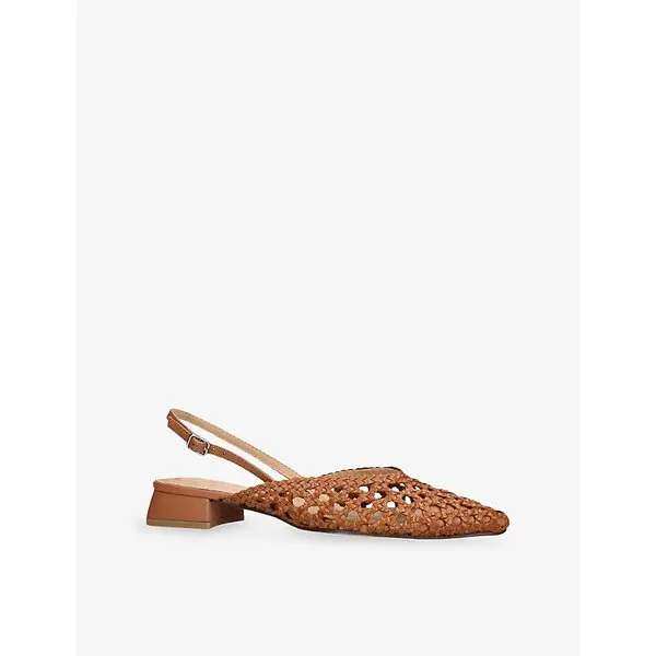 Dolce Vita Birdie Woven Leather Slingbacks
