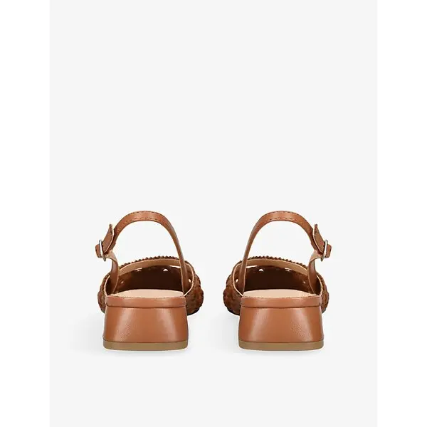 Dolce Vita Birdie Woven Leather Slingbacks