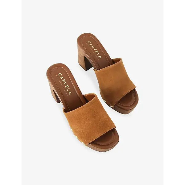 Carvela Novella Suede Heeled Mules