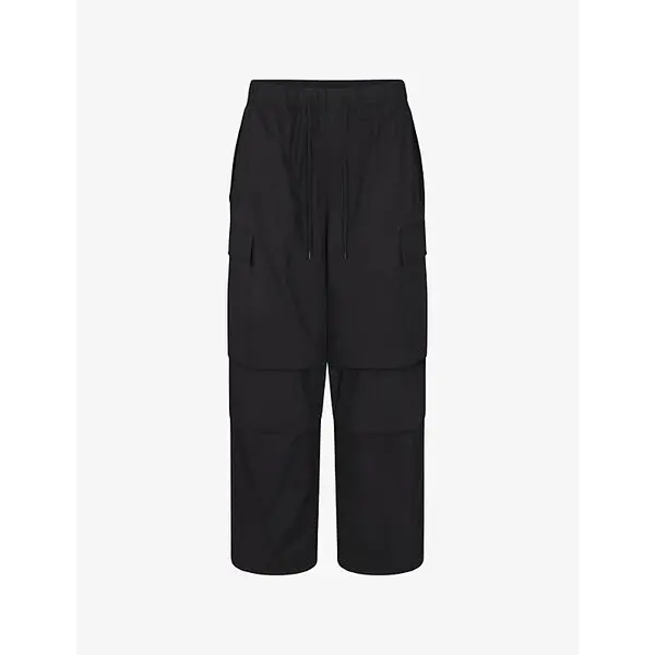 SKIMS Wide-leg Cargo Stretch-cotton Trousers