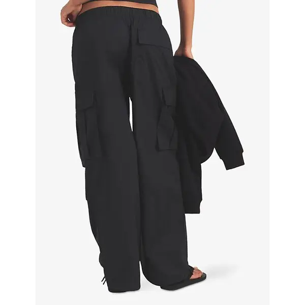 SKIMS Wide-leg Cargo Stretch-cotton Trousers