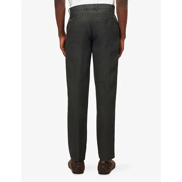 Sunspel Tapered-leg Tailored Linen Trousers
