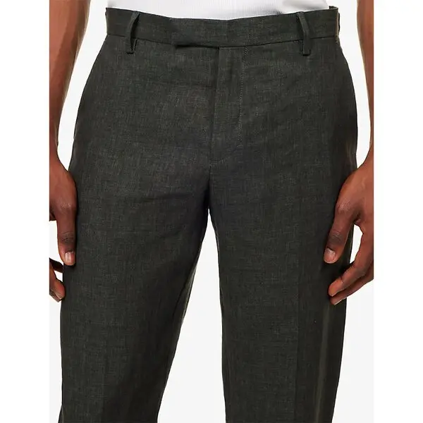 Sunspel Tapered-leg Tailored Linen Trousers