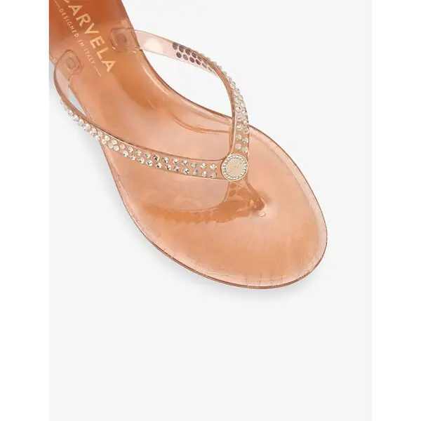 Carvela Embellished Pvc Flip-flops