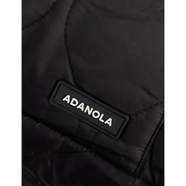 ADANOLA Quilted Tote Bag With Logo Patch