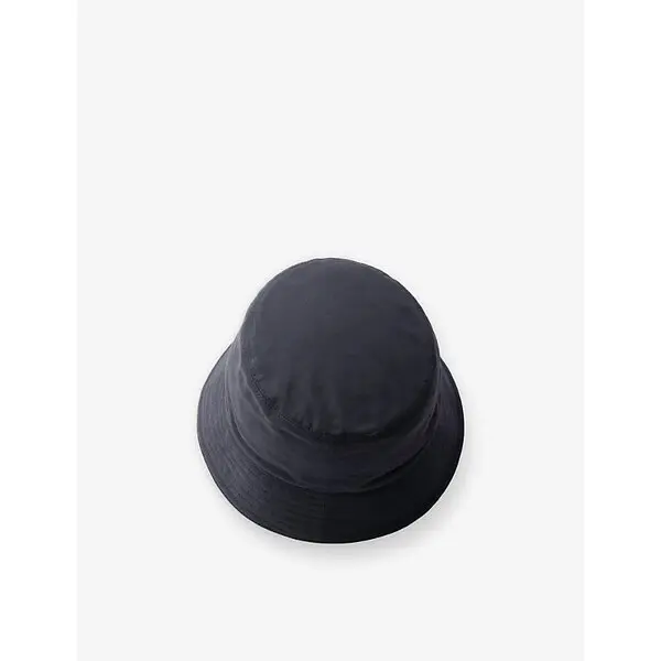 Prada Embroidered Cotton Bucket Hat - Blue