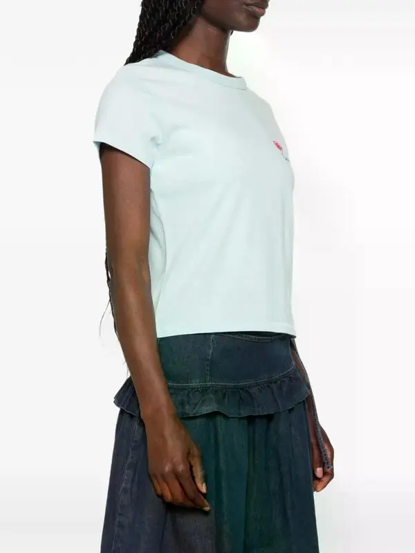 Kenzo Flower Embroidered Crewneck T-shirt
