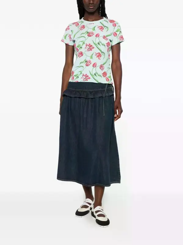 Kenzo Floral Print Crewneck T-shirt
